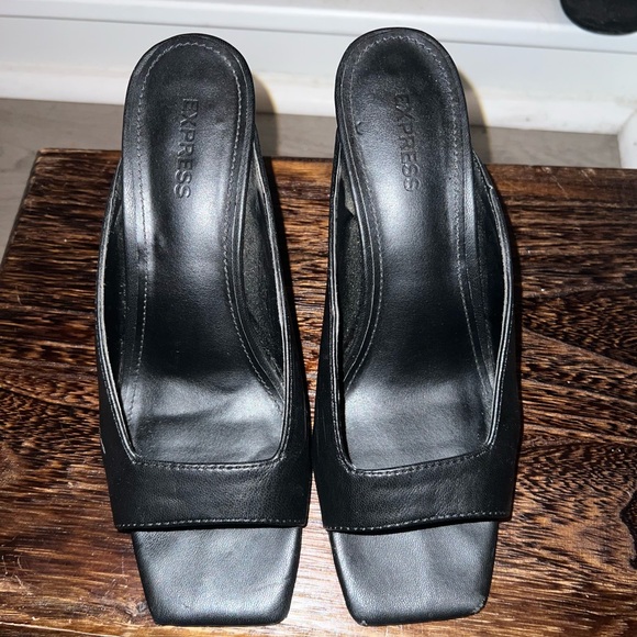 Express | Shoes | Black Express Heels | Poshmark